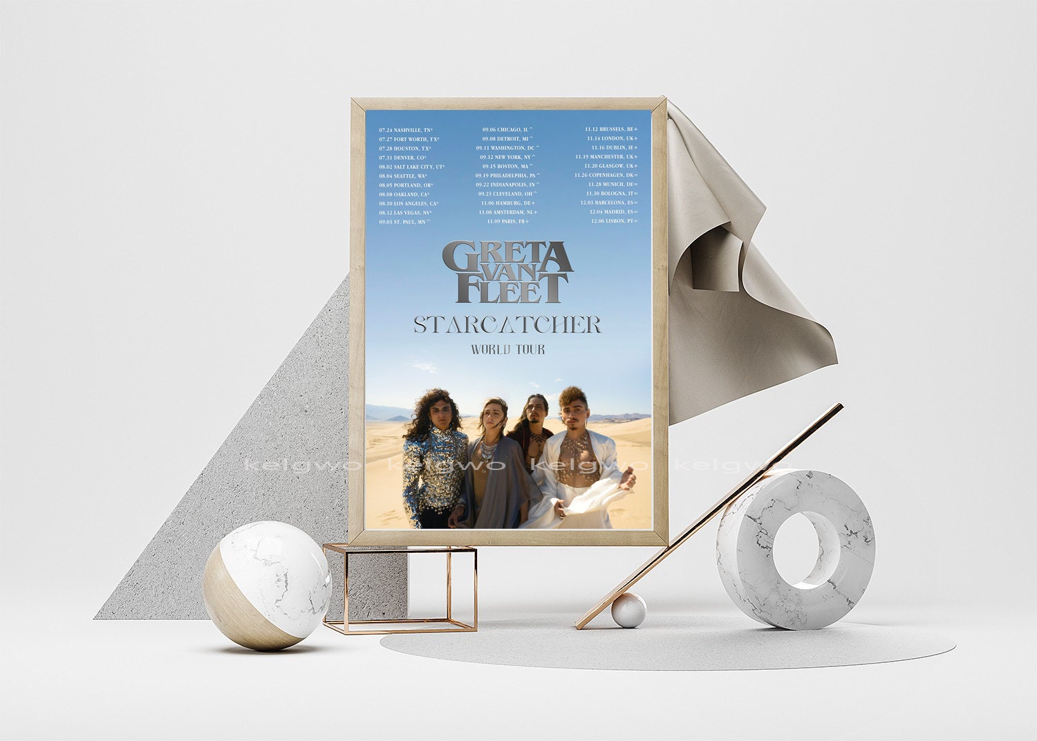 Greta Van Fleet Starcatcher TOur 2023 - World Tour 2023 Premium Matte ...