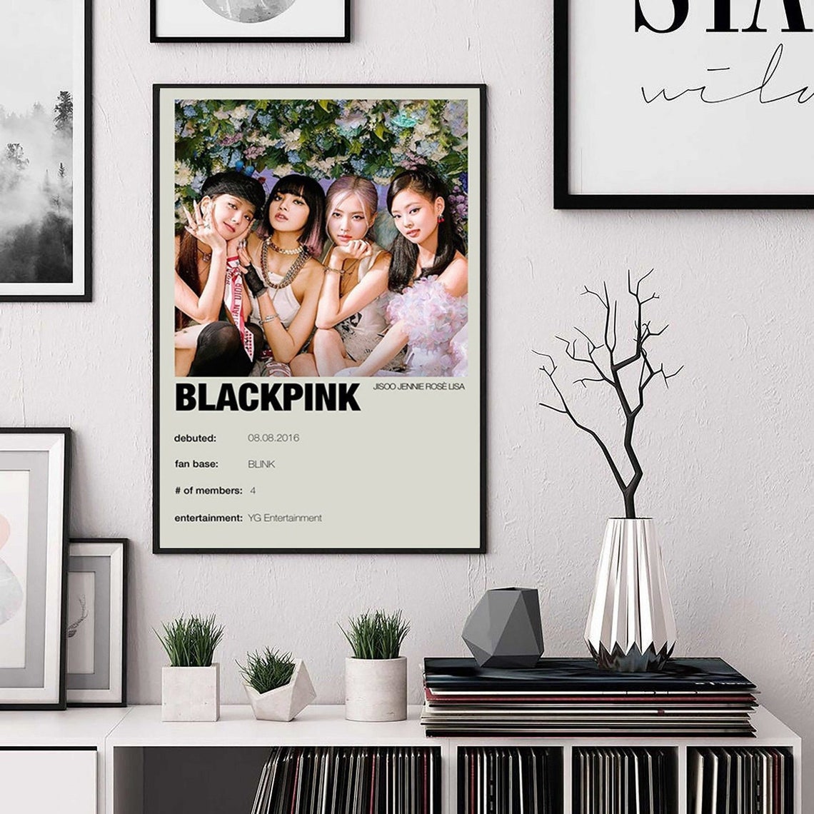 Blackpink Minimalist Poster Pink Venom Black Pink Poster - Etsy UK