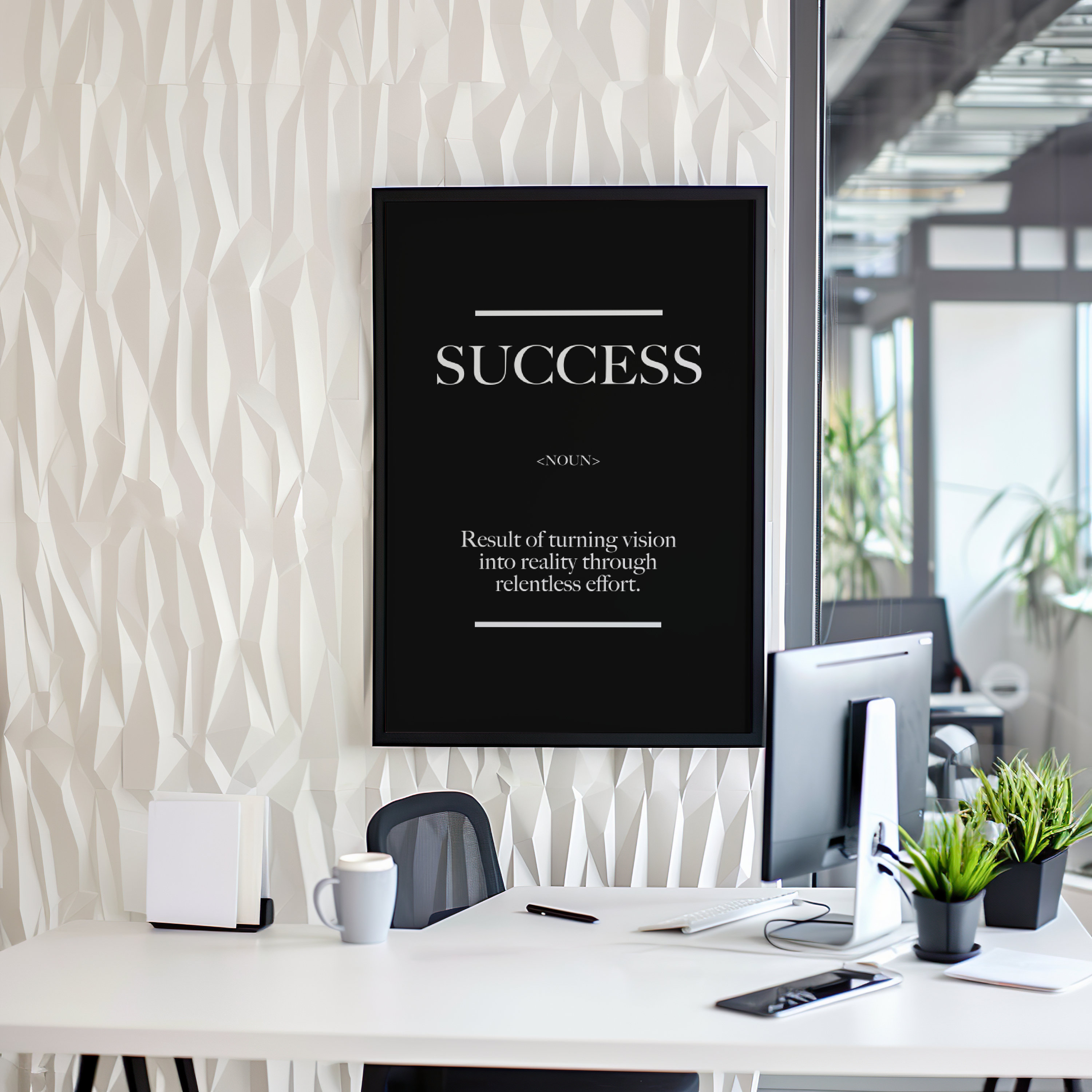Success. Motivational Poster, Office Decor, Inspirational Room Decor ...