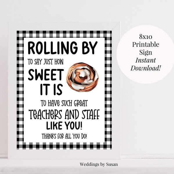 Cinnamon Roll Printable Signs - Etsy