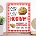 Chip Chip Hooray Printable 5x7, 8x10 Cookie Sign Teacher Appreciation ...