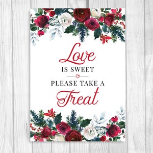 Love is Sweet Please Take A Treat 5x7, 8x10 Printable Candy Bar ...