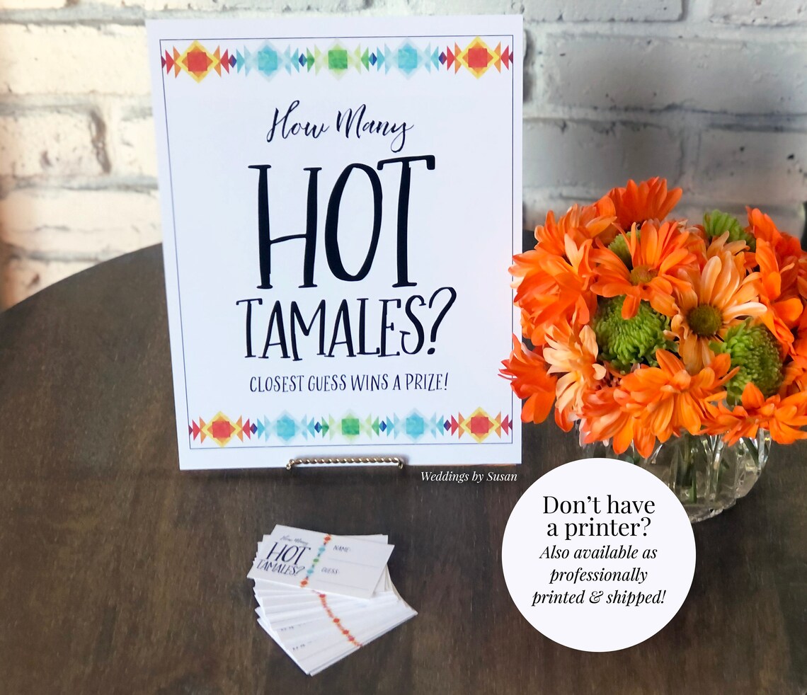 How Many Hot Tamales Guessing Game 8x10 Printable Sign and - Etsy