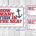 Guess How Many Fish in the Sea Printable Nautical Anchor Boy's Baby ...