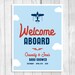 Welcome Aboard Custom Personalized Printable Airplane Baby - Etsy