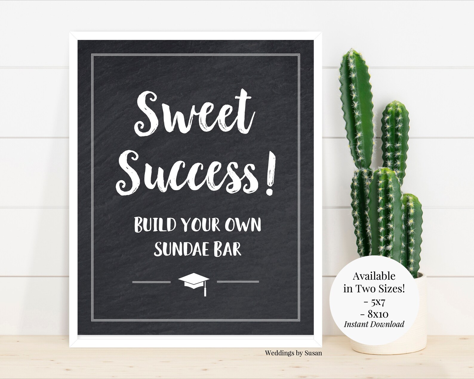 Sweet Success Graduation Ice Cream Bar Sundae Bar 5x7 8x10 - Etsy