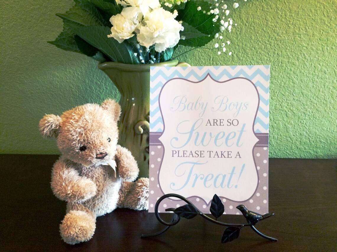 Baby Boys Are so Sweet Please Take A Treat 4x6 5x7 8x10 - Etsy