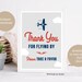 Thank You for Flying by 5x7 8x10 Printable Airplane Birthday Favor Sign ...