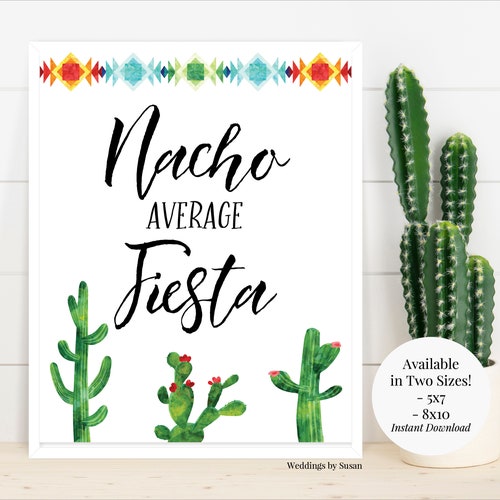 Fiesta Graduation Invitation Nacho Average Party Invite | Etsy