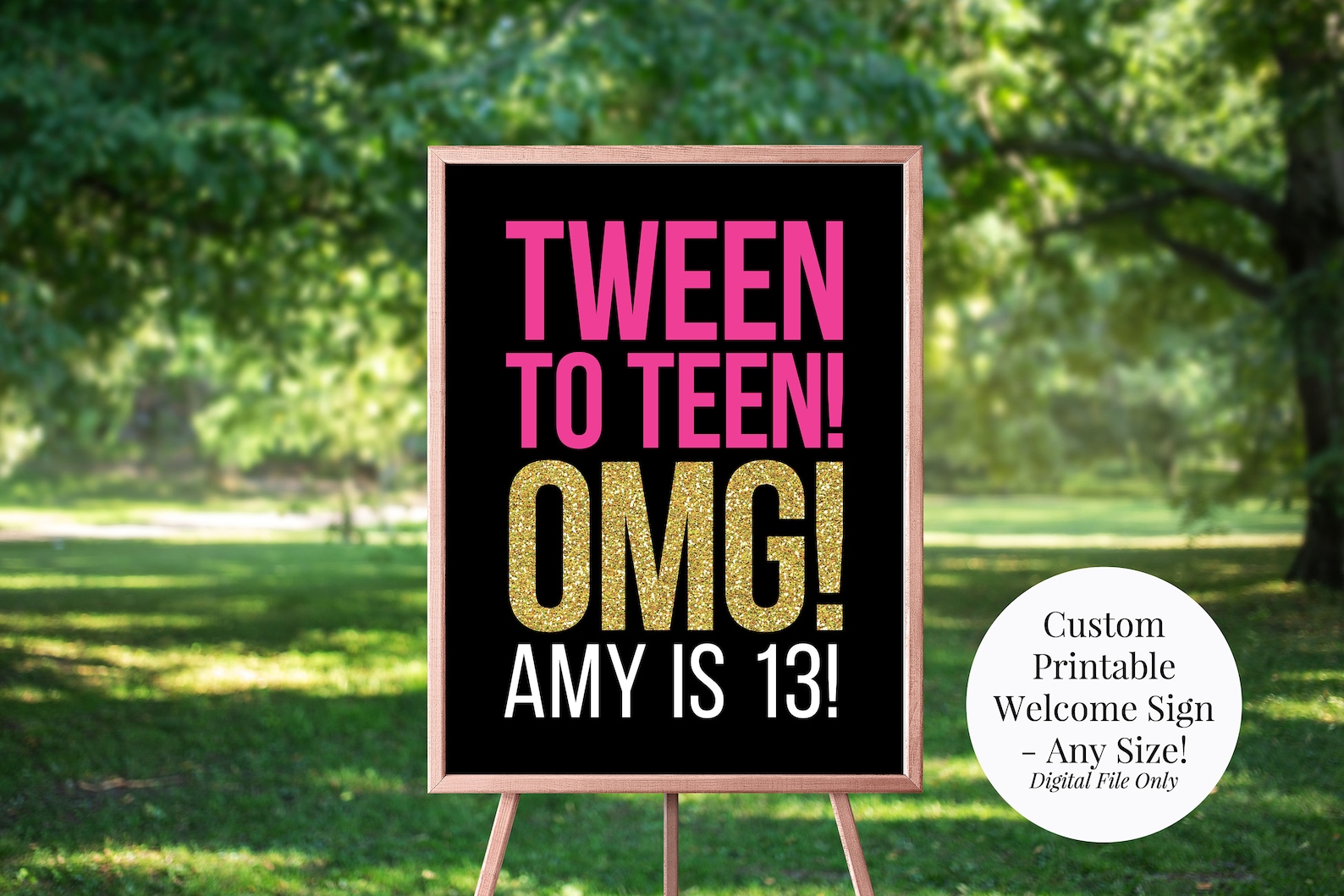 Custom Printable Personalized Tween to Teen Girl's 13th - Etsy
