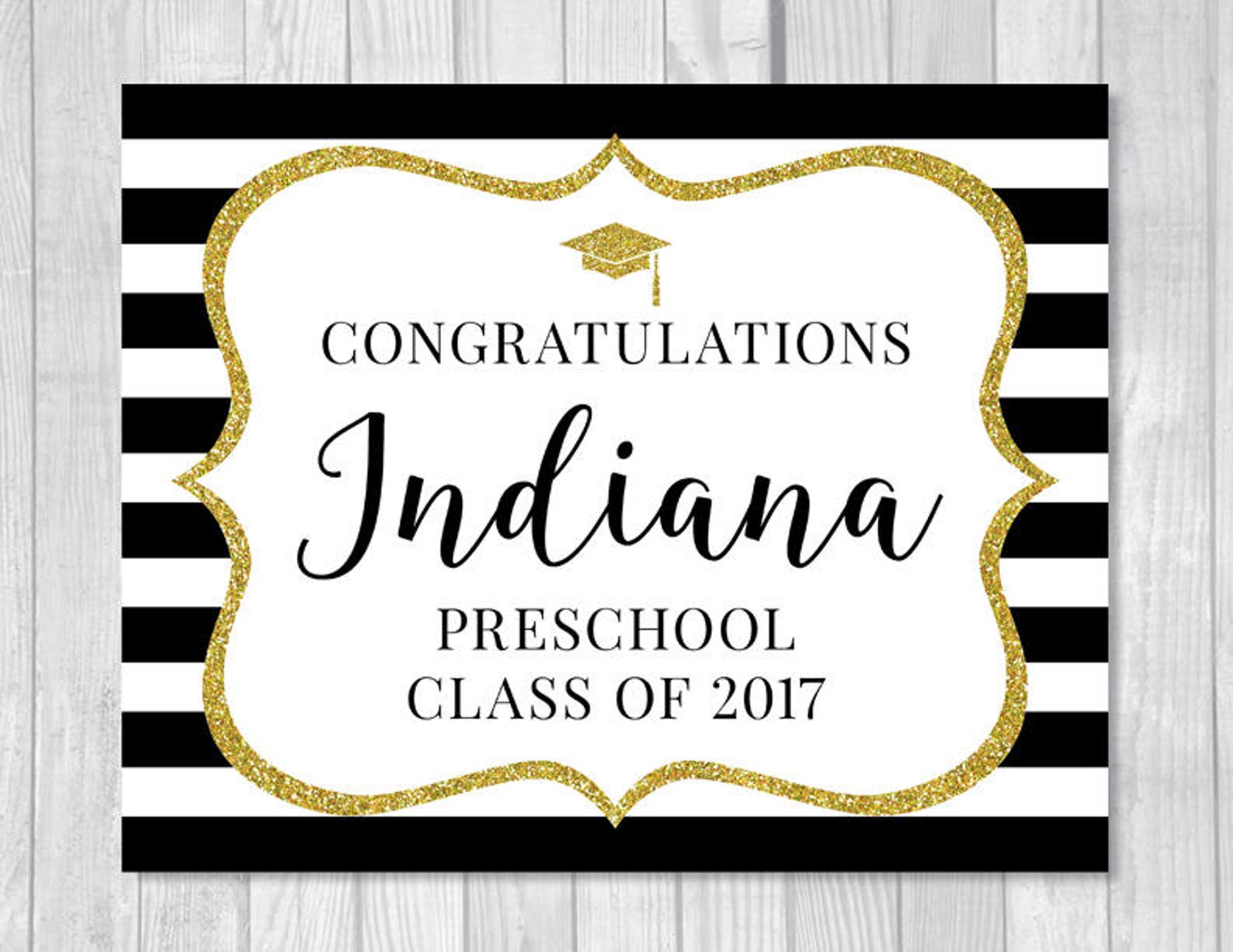 Congratulations Printable Woman's Graduation Sign Any - Etsy