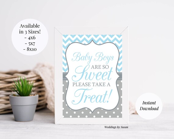 Baby Boys Are so Sweet Please Take A Treat 4x6 5x7 8x10 - Etsy