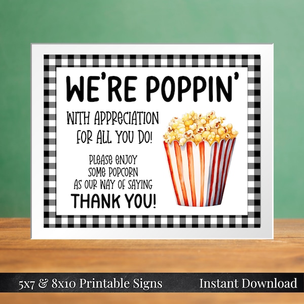 Popcorn Sign - Etsy