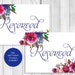 Reserved Table 5x7 Flat, Tent Folded Printable Wedding Reserved Seating ...