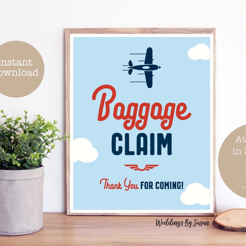 Baggage Claim Sign - Etsy