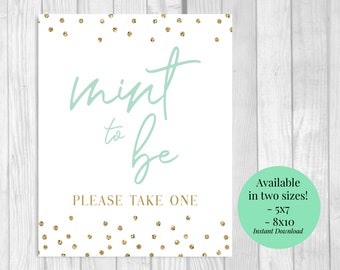 Mint to Be Printable | Etsy