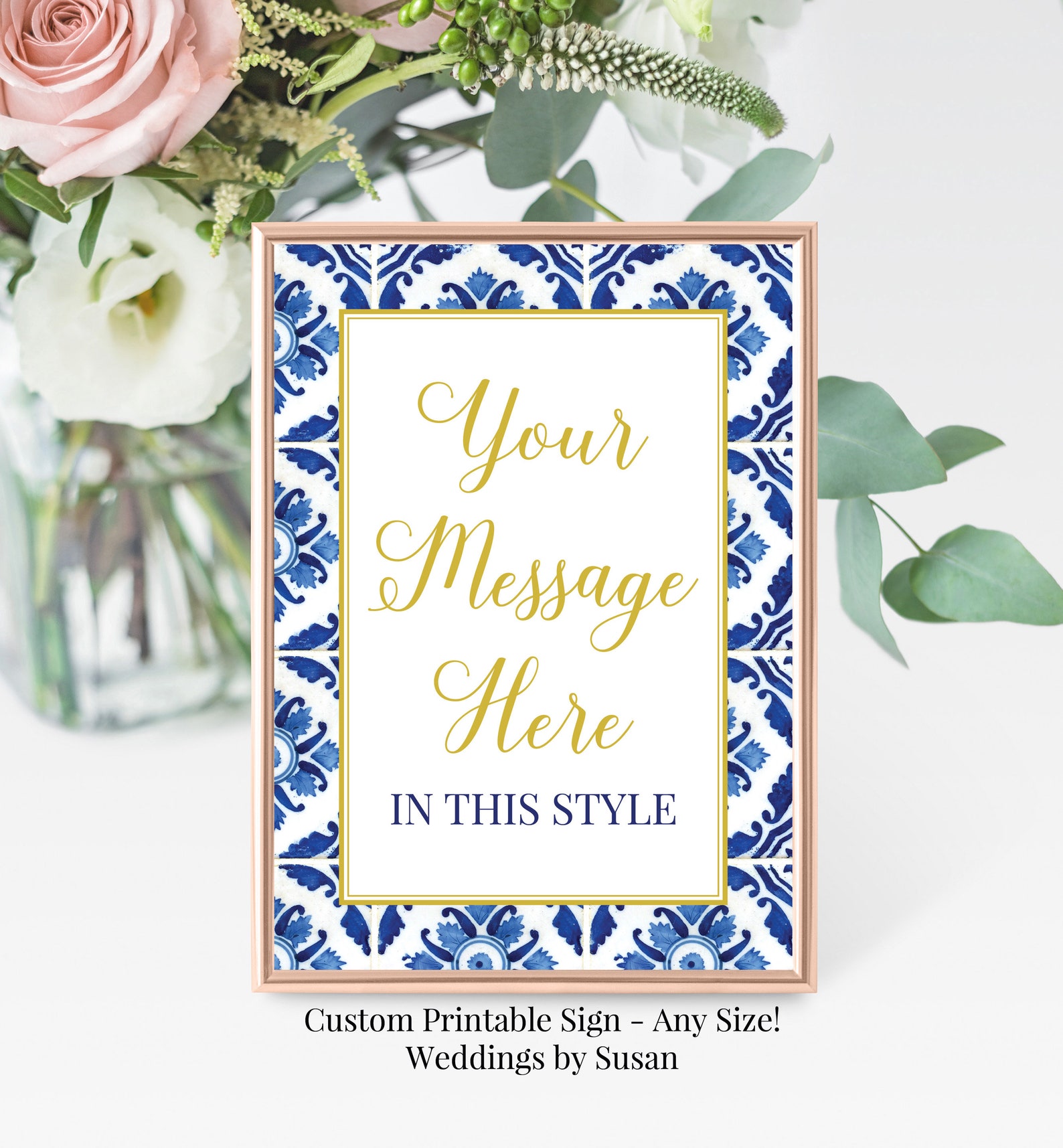 Custom Personalized Printable Sign Your Message Any Size - Etsy