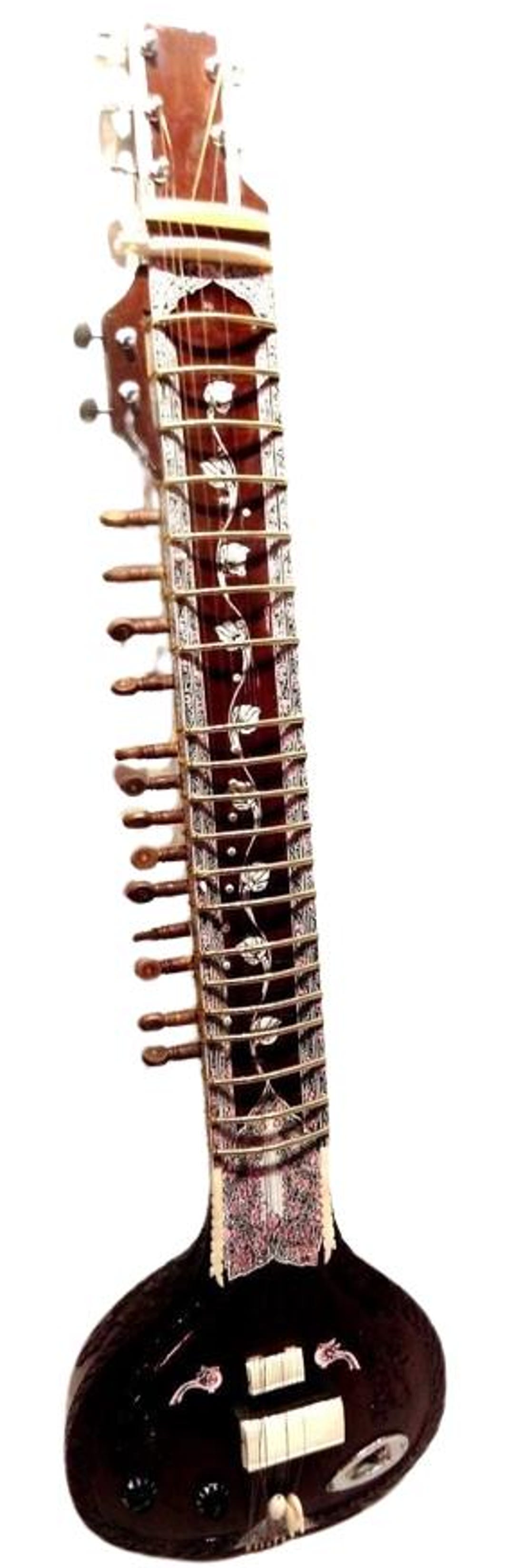 HAHAPA Electric Sitar Ravi Shankar Style Tun Wood Indian With Bag ...