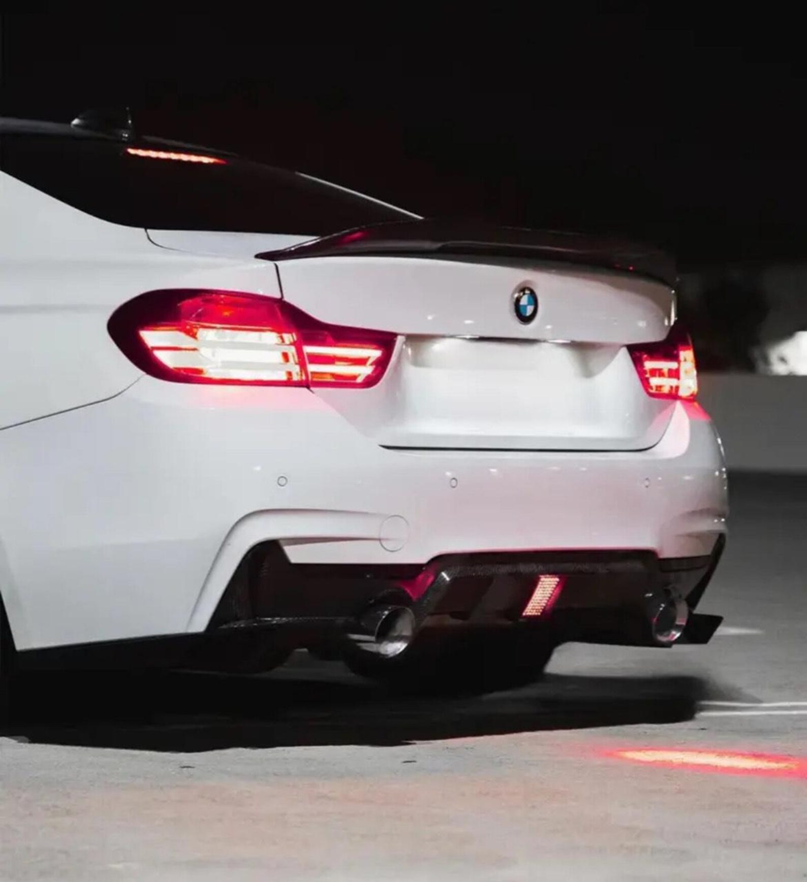 BMW F32/F33 4 Series Carbon Fibre Diffuser With Led Quad Exhaust - Etsy