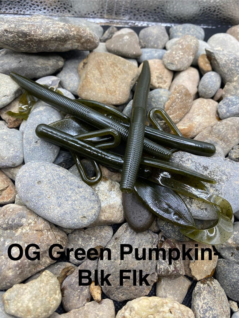 5” Fatboy Curly Tail Grub Hand Poured Soft Plastic (12 Pack) Smallmouth ...