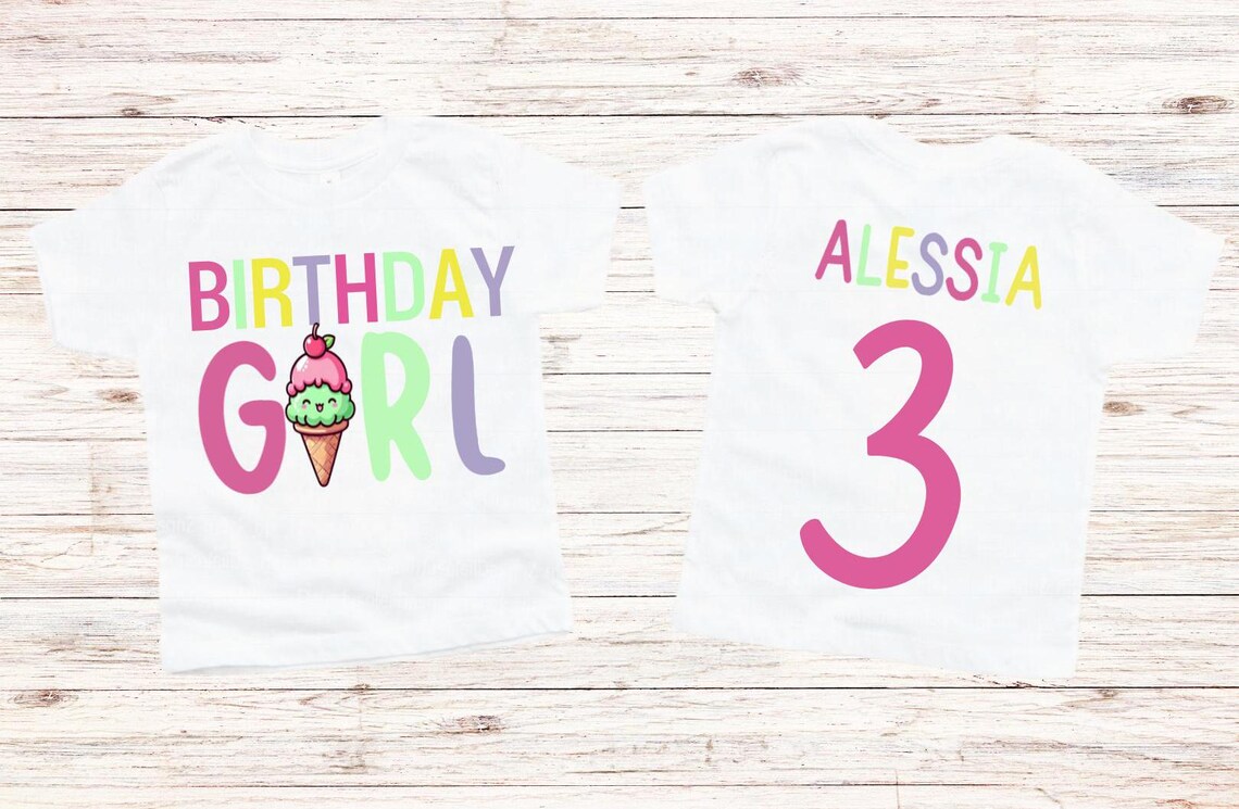 Personalized Birthday T-shirt, Number Birthday T-shirt, Toddler ...