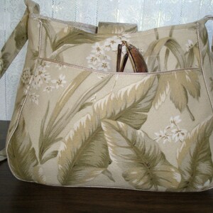Vintage Barkcloth Handbag Purse Tone-on-tone Champagne Barkcloth ...