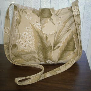 Vintage Barkcloth Handbag Purse Tone-on-tone Champagne Barkcloth ...