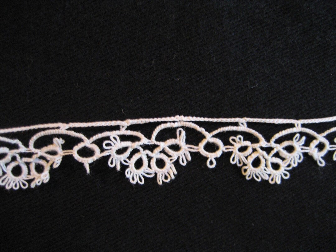 Vintage Ivory White Hand Tatting Trim: Delicate Picot Edge - BY THE ...