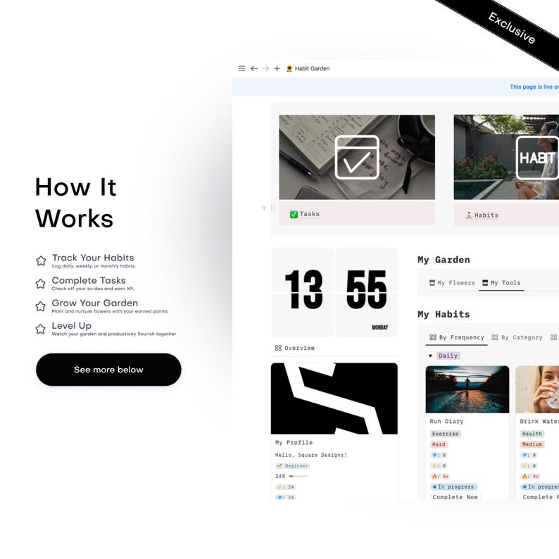 Notion Gamified Planner 2025-2026, Habit & Task Tracker With XP Rewards ...
