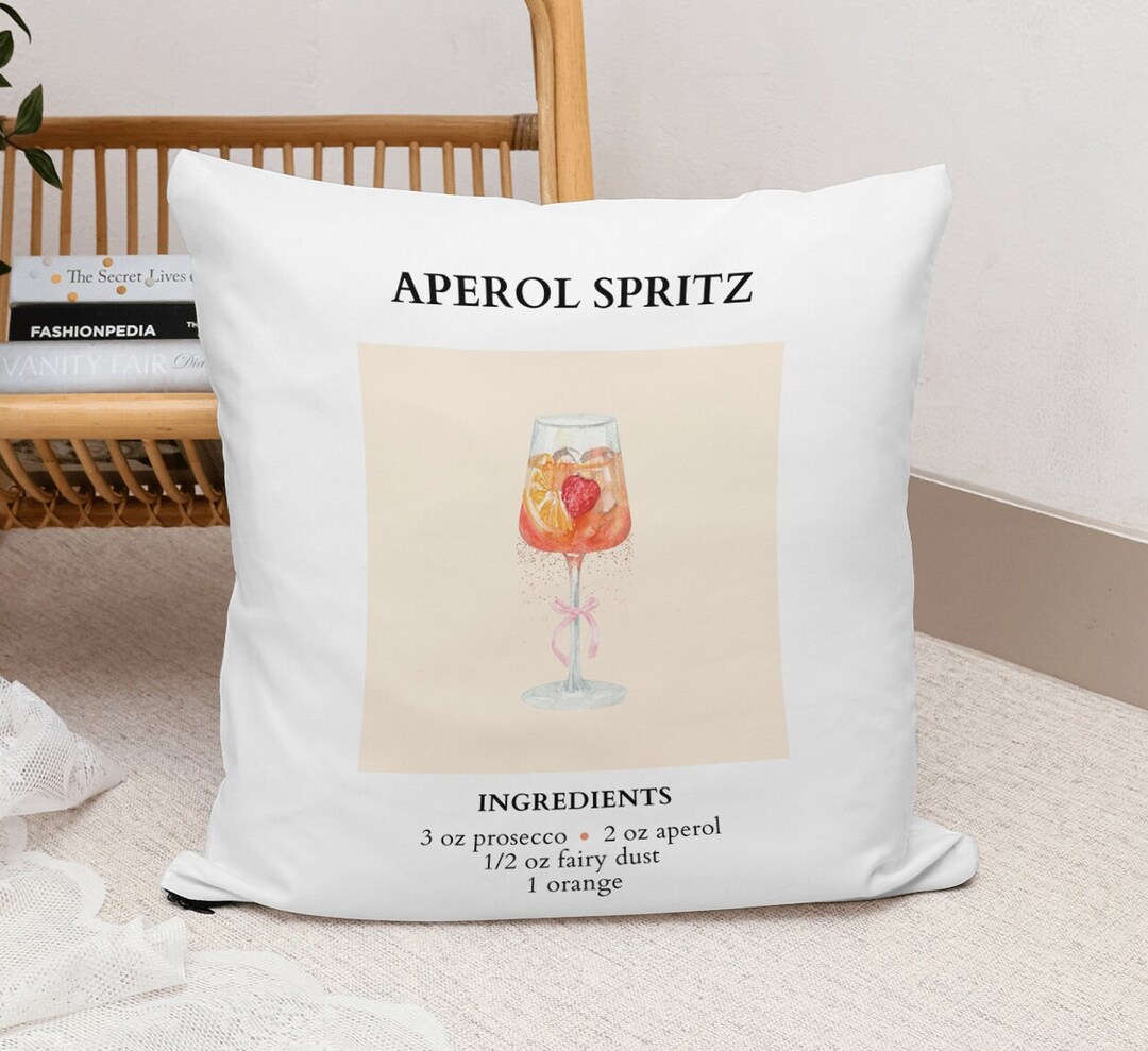 Aperol Spritz Pillow, Aperol Spritz Print, Coctail Print, Aperol Spritz ...