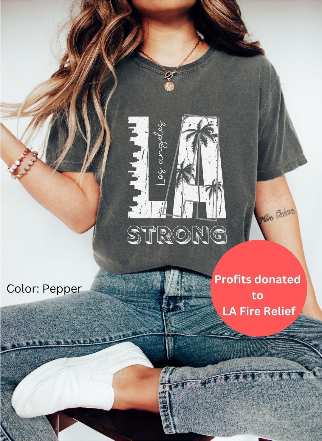 LA Strong Shirt | LA Fires Shirt | Los Angeles Wildfires Shirt | Los ...
