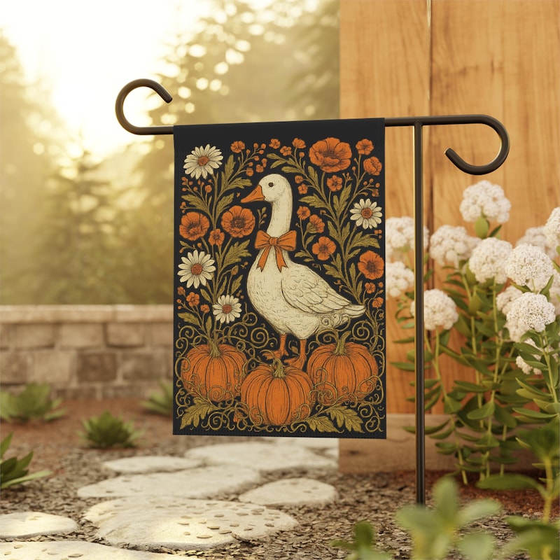 Duck Fall Garden Flag - Etsy