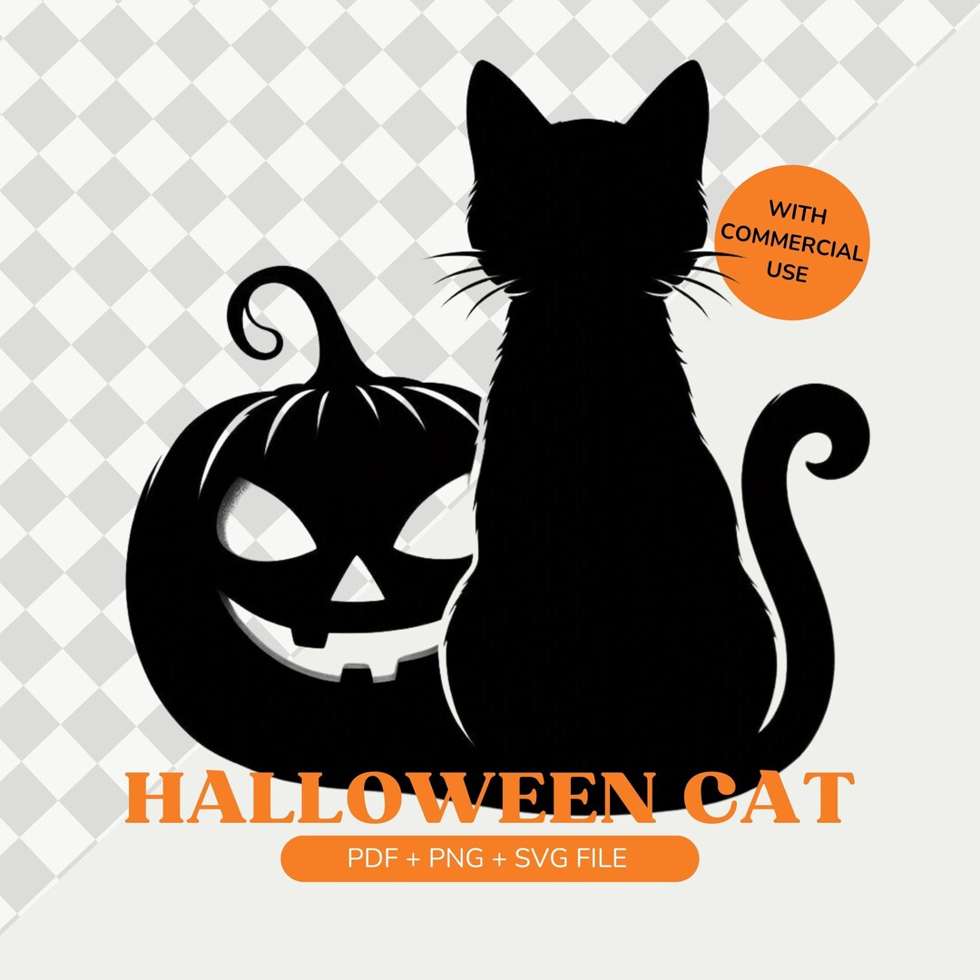 Black Cat Svg | Halloween Svg | Halloween Cat Svg | Cat Svg | Halloween ...
