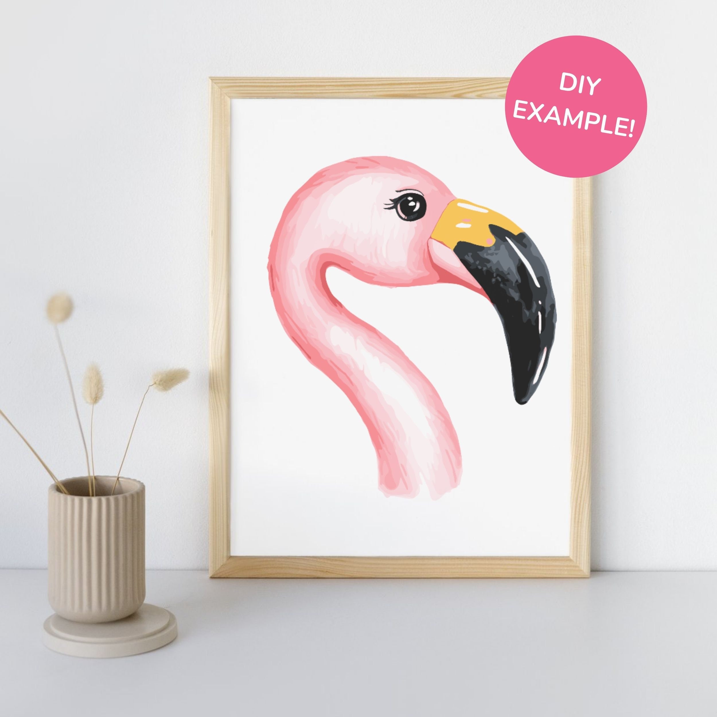 Flamingo SVG | Flamingos Watercolor Clipart File | Summer Tropical Bird ...