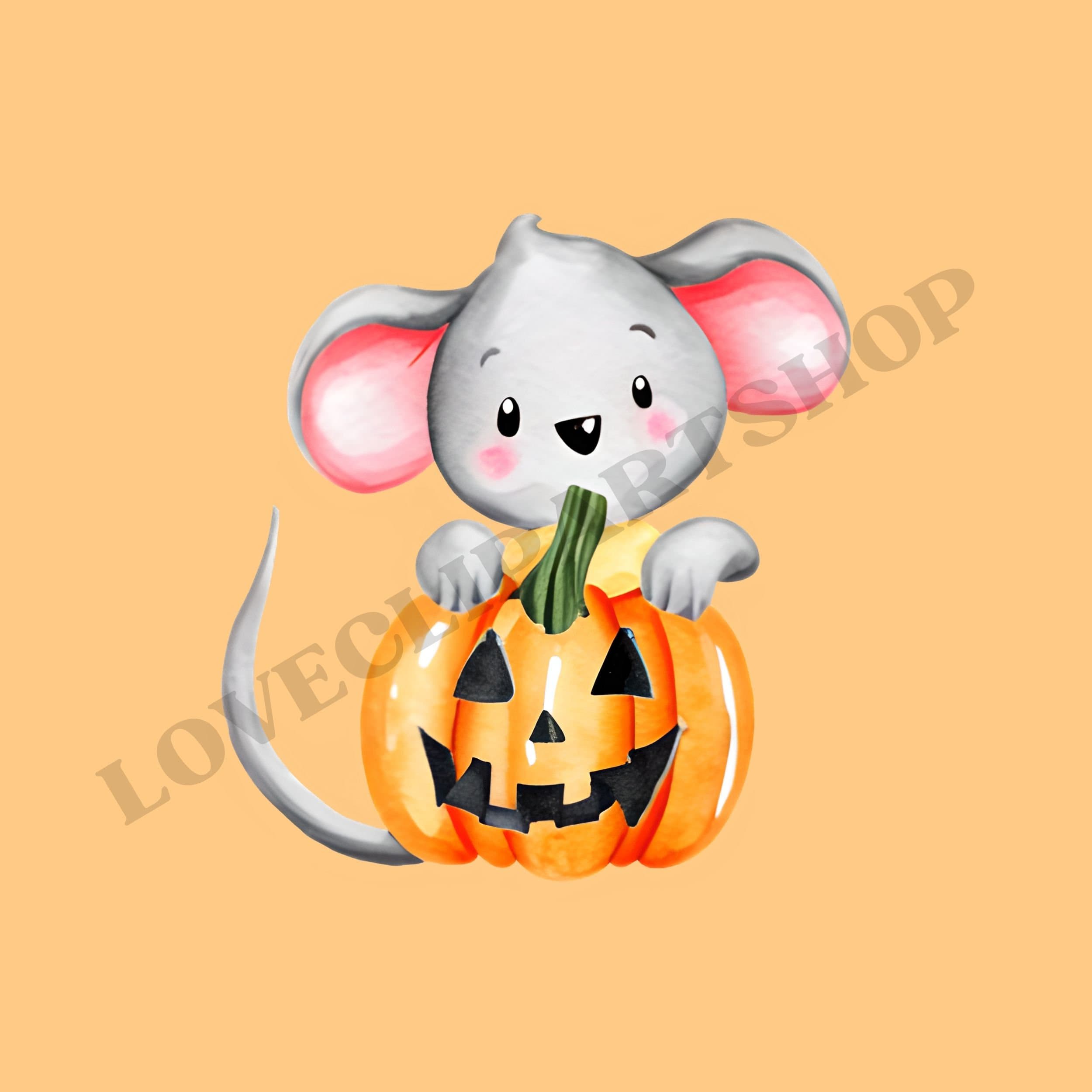 Halloween Clipart PNG | Clipart Halloween Bundle Set | Cute Animals Png ...