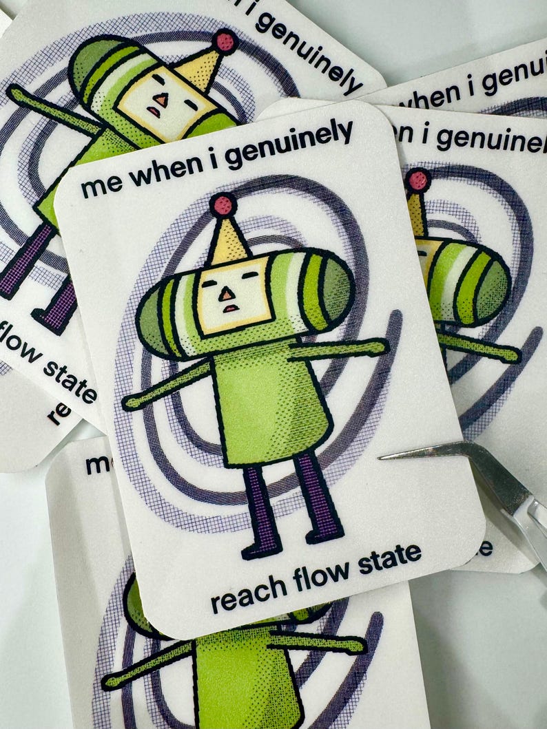 Katamari Flow State Laminated Decal - Etsy