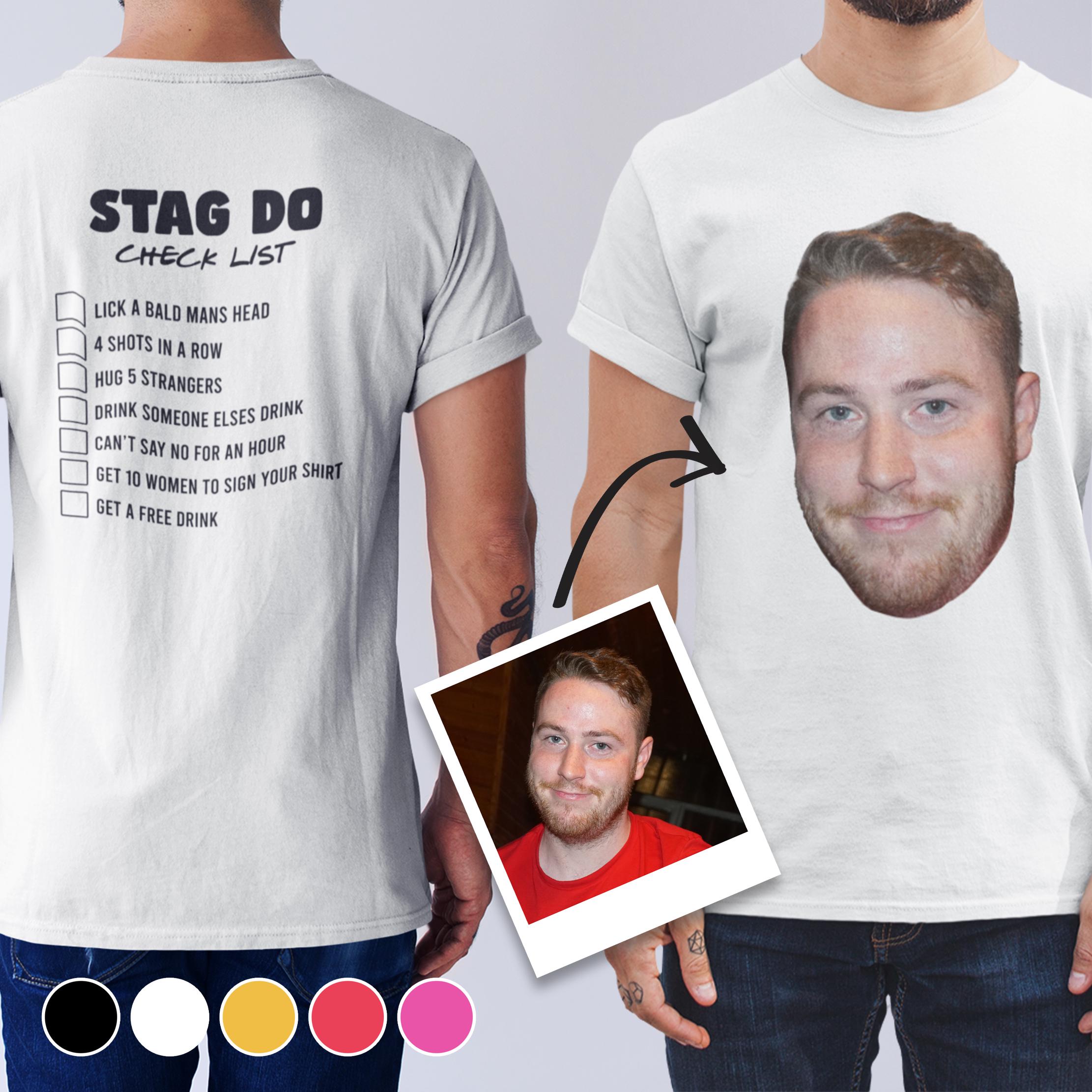 Stag Do Checklist Personalized T-shirt - Etsy