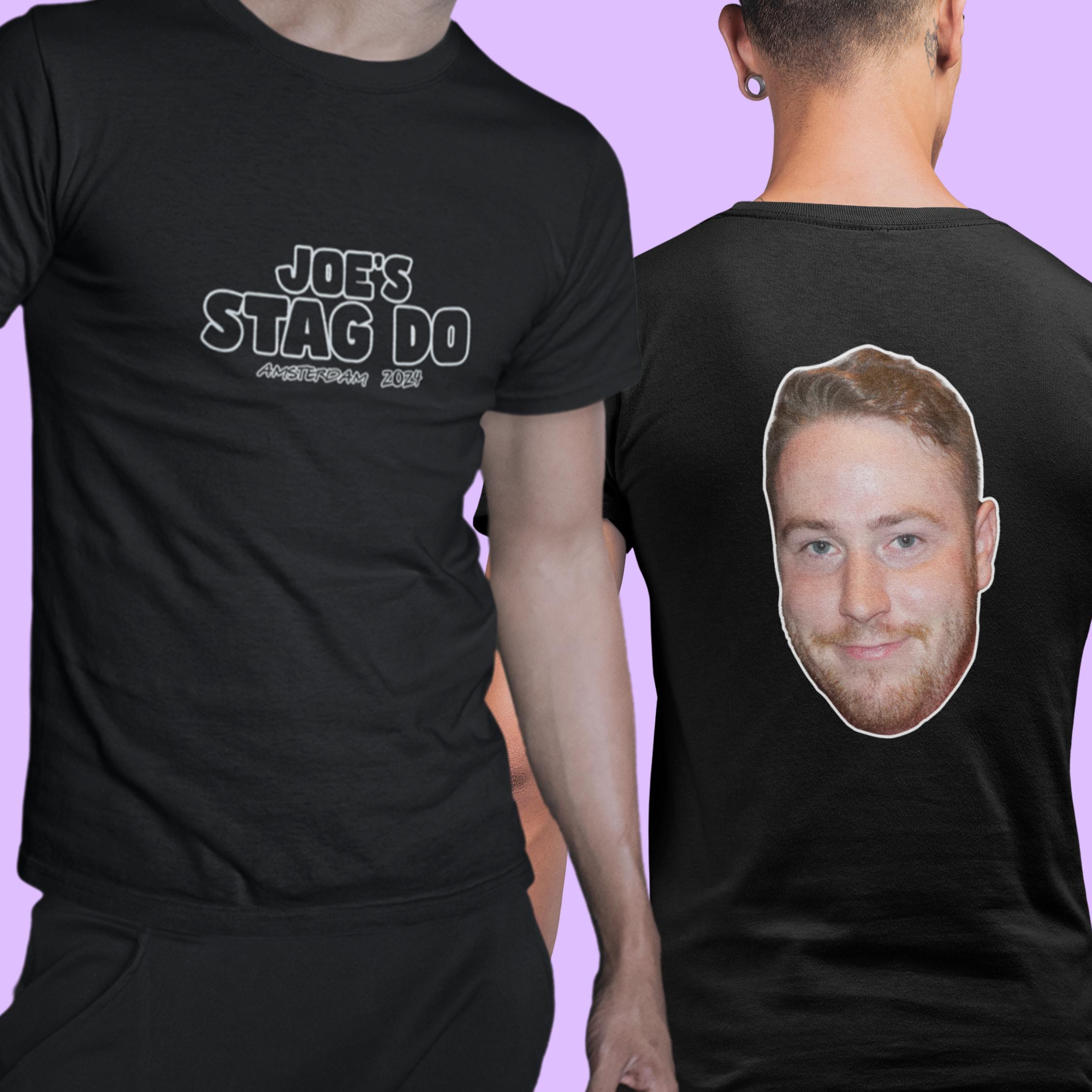 Personalized Stag Do T-shirt Front & Back - Etsy