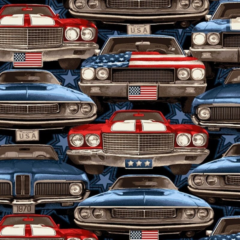 Vintage Car Fabric - Etsy