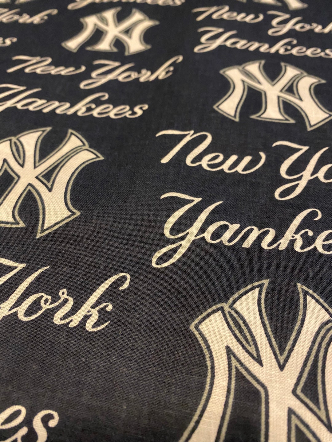 FINAL YARDAGE Licensed New York Yankees Cotton Fabric - Etsy