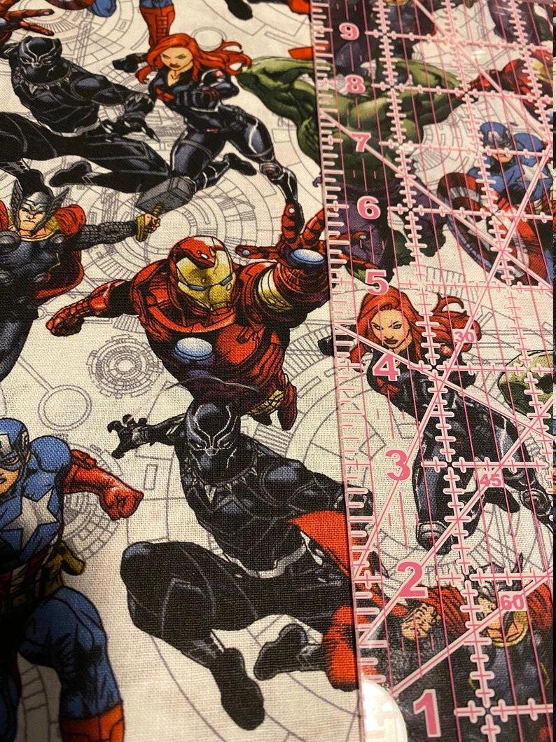 Marvel Avengers Unite Cotton Fabric - Etsy
