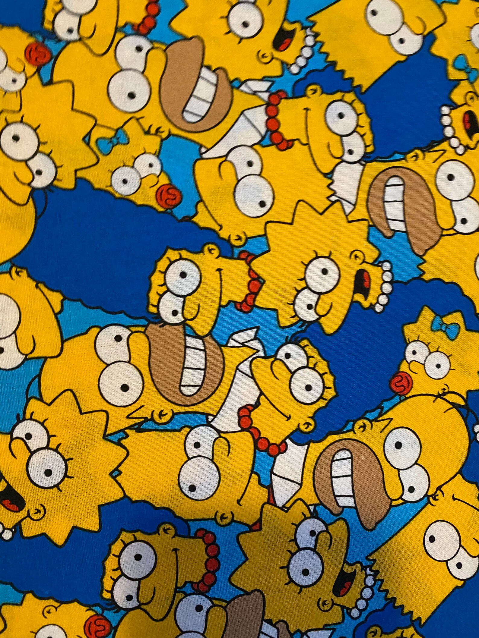 Simpsons Cotton Fabric - Etsy
