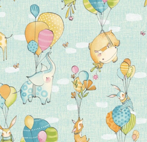 Fly Away Light Blue Cotton Fabric by Cori Dantini - Etsy