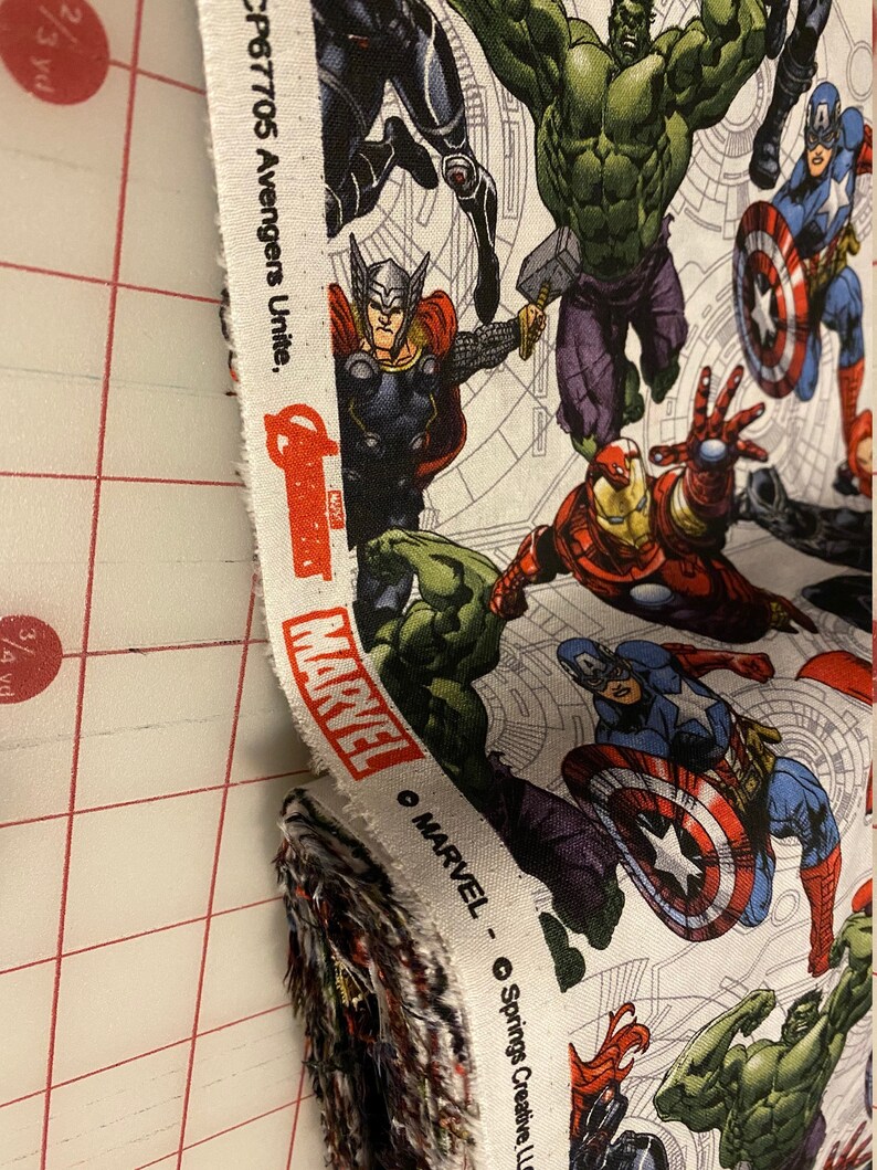 Marvel Avengers Unite Cotton Fabric - Etsy