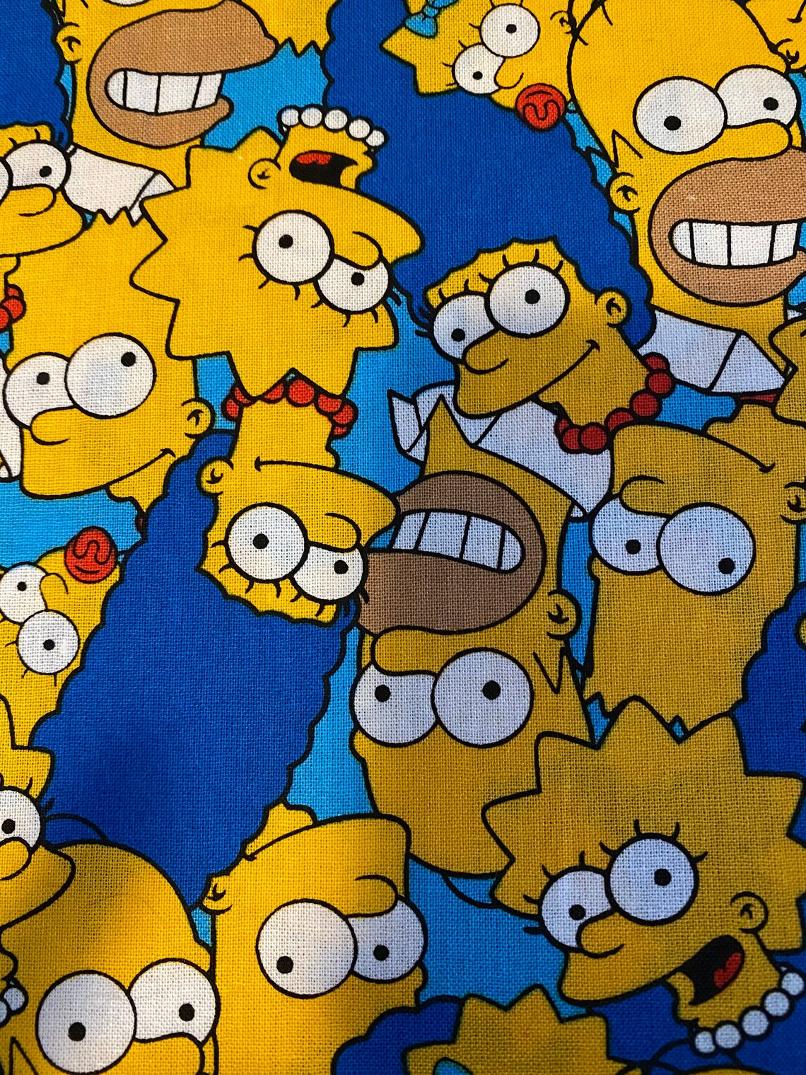 Simpsons Cotton Fabric - Etsy