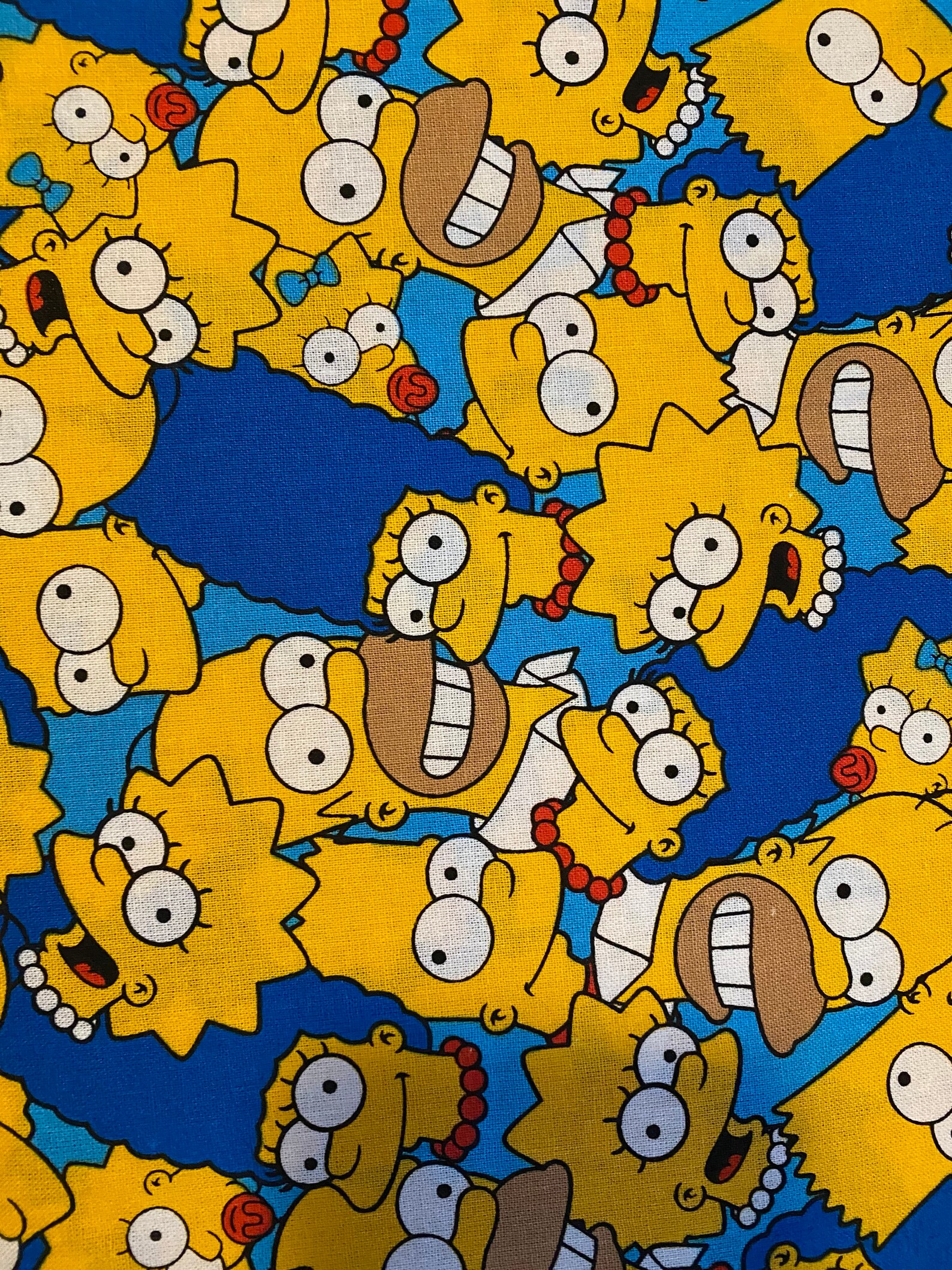 Simpsons Cotton Fabric - Etsy