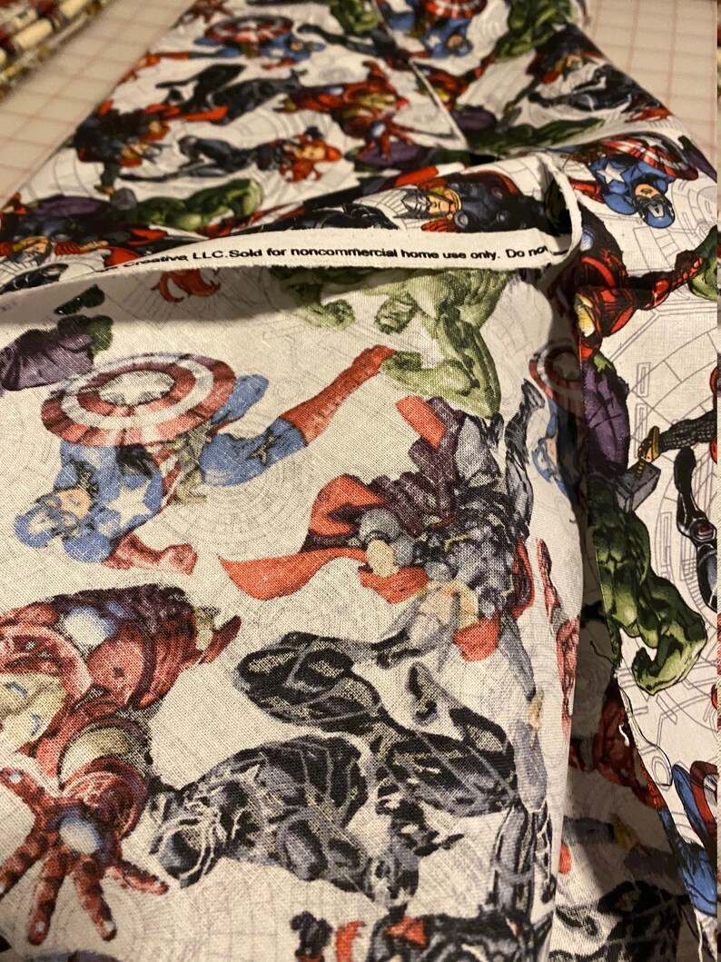 Marvel Avengers Unite Cotton Fabric - Etsy