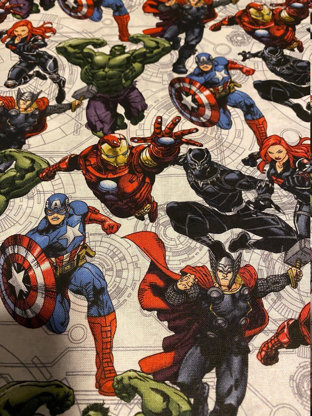 Marvel Avengers Unite Cotton Fabric - Etsy
