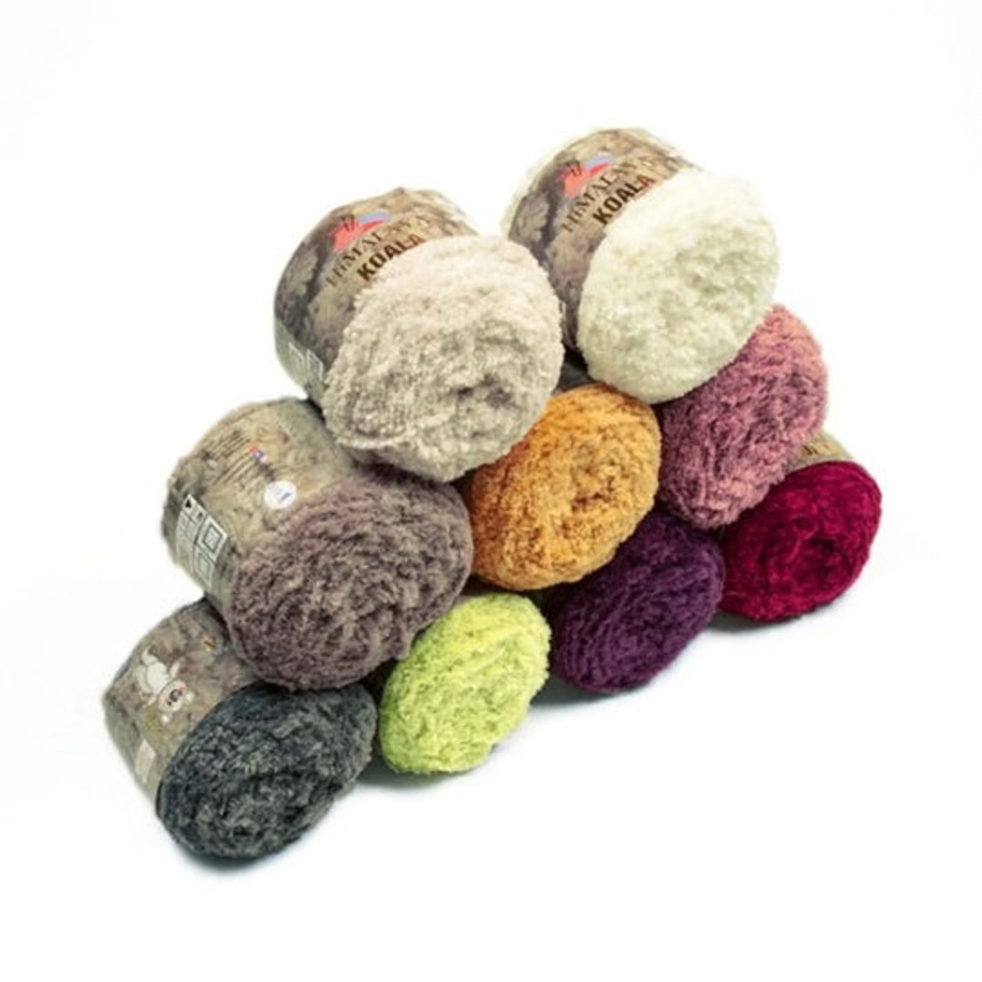 Himalaya Koala Knitting Yarn, Fluffy Yarn, Chunky Yarn, Baby Soft Yarn ...