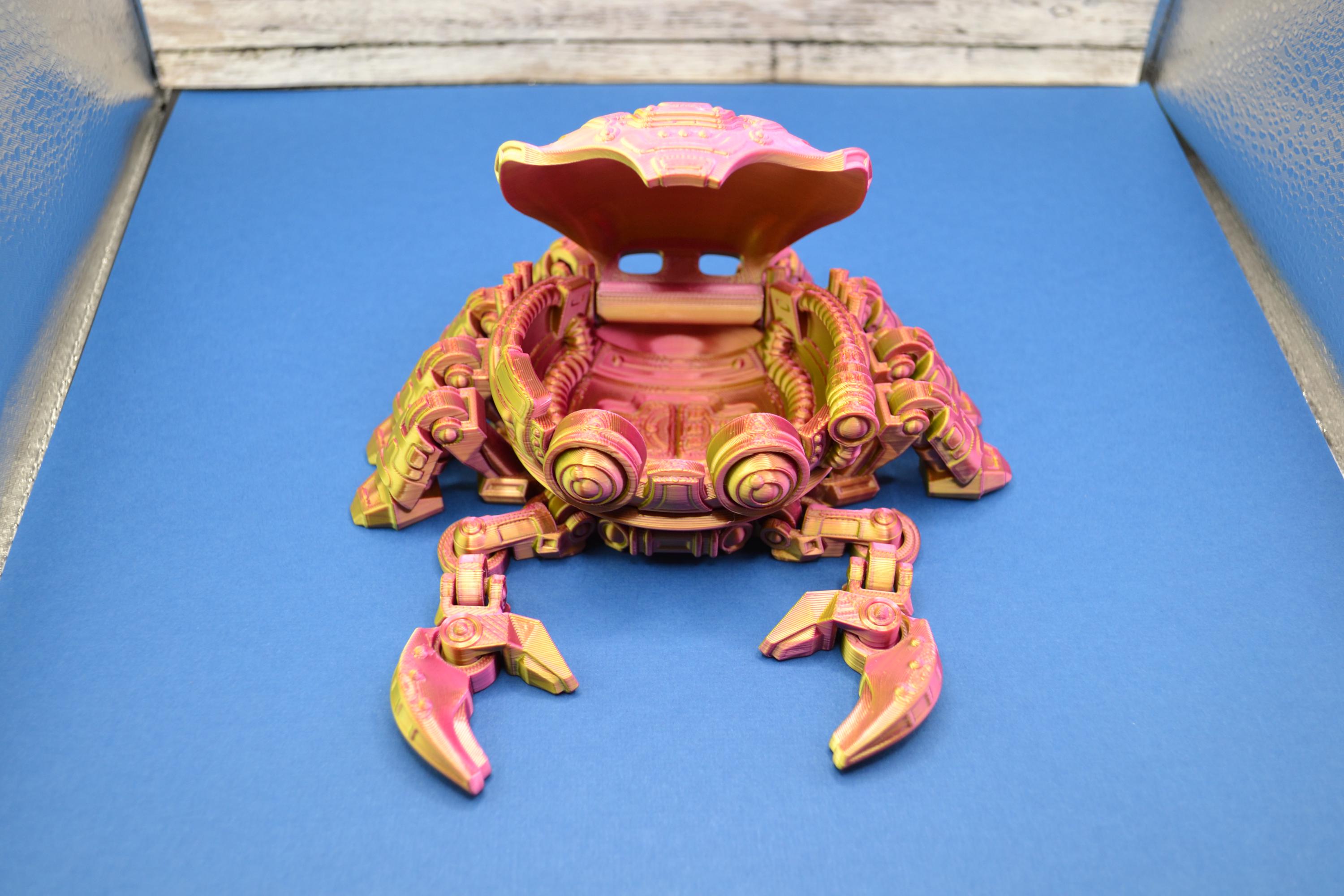 3D Printed Flexi Cyber Crab - Etsy